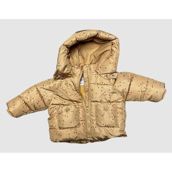 Zara | Jackets & Coats | Zara Girls 69 Month Puffer Jacket Mustard ...
